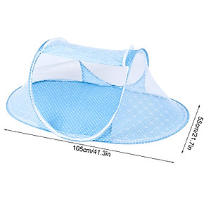 Tefola Baby Mosquito Net,Folding Crib Netting Baby Bedding Portable for Children Summer Supplies