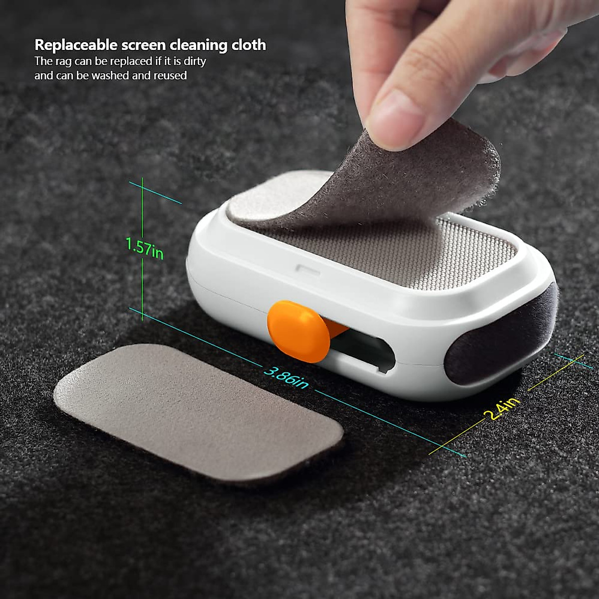 SIN SHINE Keyboard Cleaner 7-in-1 Electronics Cleaner Kit - Laptop Cleaner Keyboard Cleaner Set with Keyboard Brush - Electronic Cleaner Box for PC Monitor, TV, Phone, Computer (BBH01-White)