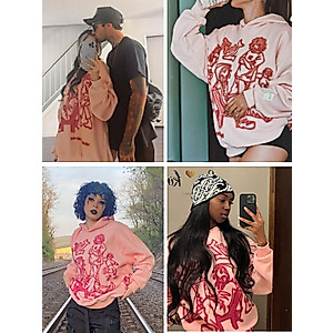 Aelfric Eden Mens Oversized Graphic Hoodie Vintage Fashion Hooded Sweatshirt Crewneck Sweatshirts Streetwear Hipster