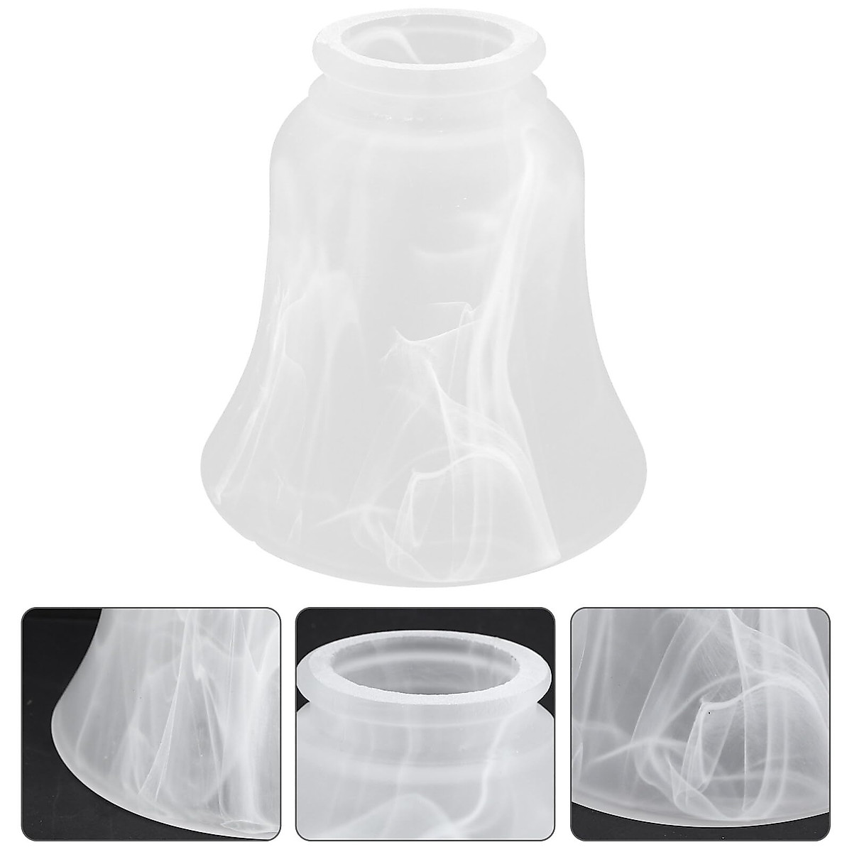 Ceiling Fan Glass Cover Pendant Light Shades Lamp Shades for Chandeliers Chandelier Glass Shade Replacement Glass Shades White Lampshade Hanging Light Shades Light Fixture Covers