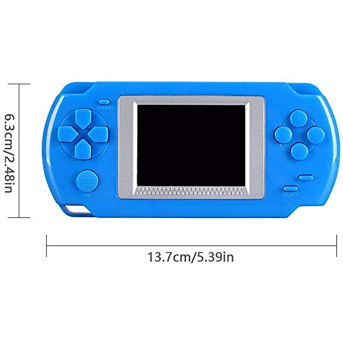 Elolicu Handheld Game Console for Kid Children, 2021 New Built in 268 Classic Retro Video Games 2 Inch Screen Portable Game Console Arcade Video Gaming Player System Best Birthday Gift for Kid (Blue)