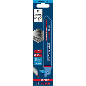 Bosch Professional 1x Expert ‘Thin Tough Metal’ S 922 EHM Reciprocating Saw Blade (for Stainless steel sheets, Length 150 mm, Accessories Reciprocating Saw)