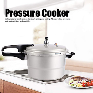 Pressure Canner,Aluminum Alloy Pressure Cooker Household Pressure Cooker with Steaming Layer for Gas Electric Ceramic Stove(20cm (gas, gas))