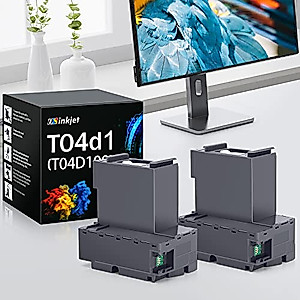 Osinkjet T04D1 T04D100 Ink Maintenance Box for WF-2860 XP5100 ET-4760 ET-3760 ET4850 ET-3750 ST-M1000 ET-3850 ET-15000 ST-C4100 ET3710 Printer(2 Packs)…