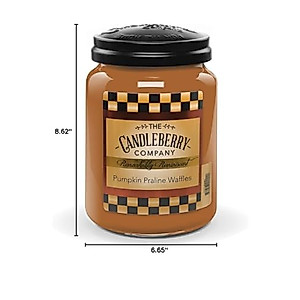 Candleberry Candles | Strong Fragrances for Home | Hand Poured in The USA | Highly Scented | 135 Hour Burn Time | Large Jar 26 oz