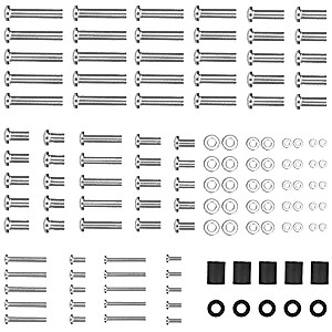 Rust-Free Universal TV Mounting Hardware Kit Includes M4 M5 M6 M8 Stainless Steel Bolts, Washers, and Spacers, Fit All TVs up to 80 inch (125 pcs)