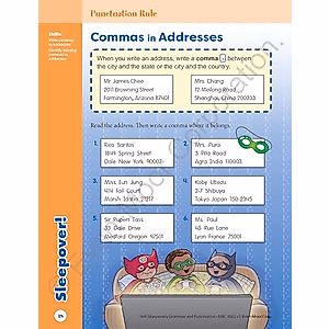 Evan-Moor Skill Sharpeners Grammar and Punctuation Workbook, Grade 2, Nouns, Verbs, Sentence Structure, Subject, Predicate, Language Handbook, Real-World Practice, Fun Activities, Homeschool, Practice