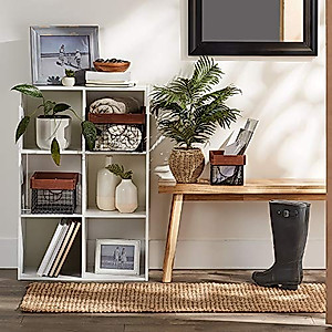 DII Farmhouse Wood Rimmed Wire Storage Basket Set, Bronze, Assorted