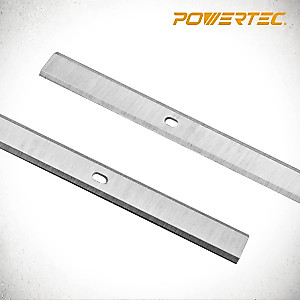 POWERTEC 12 Inch Planer Blades for Craftsman 21722, 21780, Harbor Freight Central Machinery Surface Planer 95082 Planer, Replacement for Craftsman 217220 Planer Knives, Set of 2 (12804)