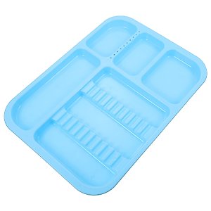 Plastic Dental Trays Instrument Trays Dental Instrument Set Plastic Serving Fruit Storage Trays Dentist Tools Kit Blue Pink Green