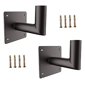 G GJIA 90 Degree Wall Mount Bracket Accessories, Tenon Adapter for 2 3/8 inch Slip Fit Lights, L Shape Wall Mounted Adapter for Outdoor LED Parking Lot Lights Street Lights (2 Pack)