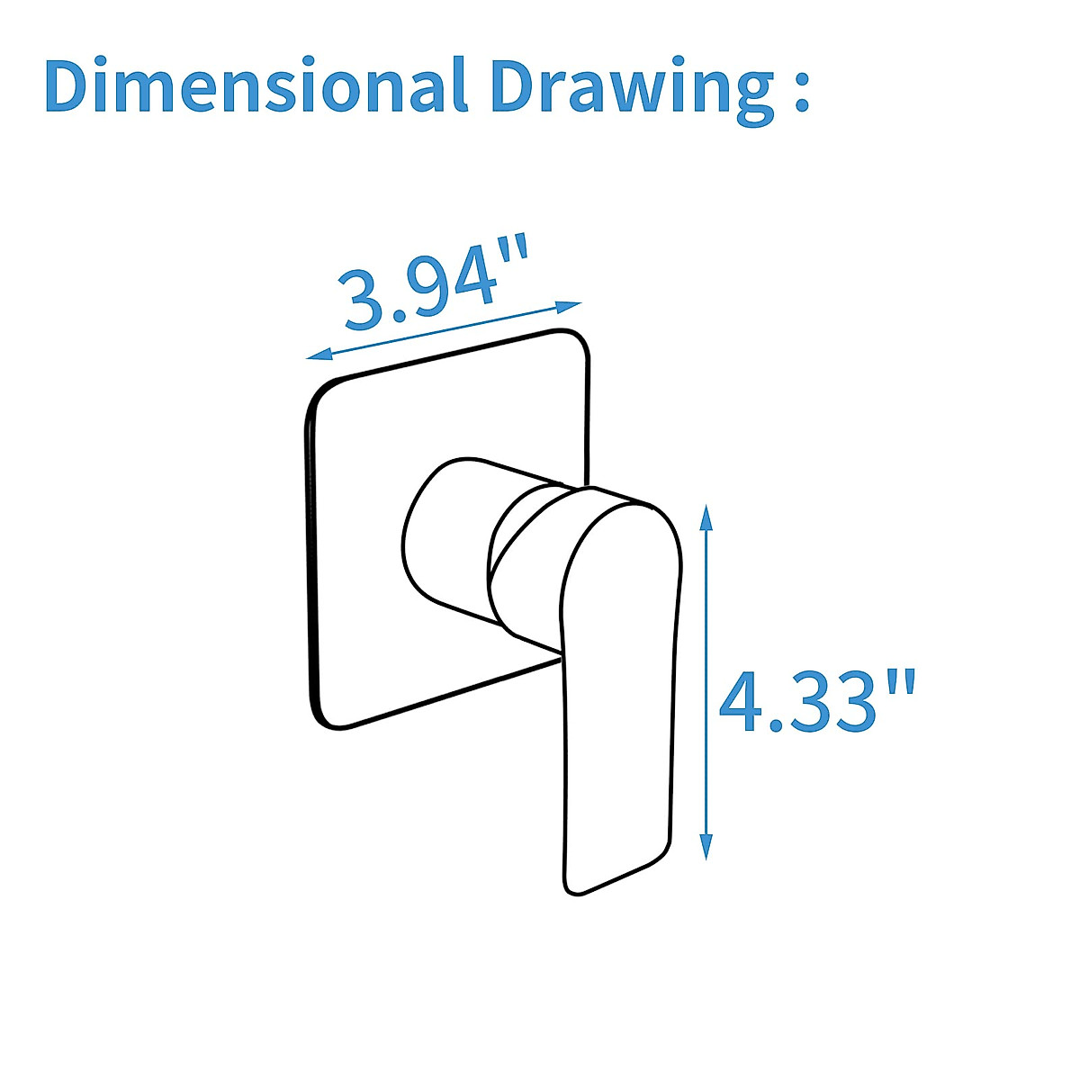 Shower Valves Wall Mount Shower Faucet Rough-In Valve Bathroom Trim Kit Single Handle Tub Shower Valve Mixer Brushed Gold