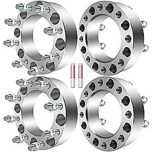 ECCPP 4pcs 8x170 Wheel Spacers 8 LUG 2" (50mm) 8x170mm to 8X170mm 125mm fits for 2003-2005 for Excursion || 2003-2018 for F-250 Super Duty for F-350 Super Duty with 14x1.5 Studs