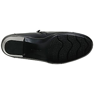 Clarks womens Emslie Warren Slip On Loafer, Black Leather, 7.5 Wide US