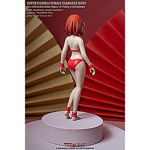 HiPlay TBLeague 1/12 Scale 6 inch Female Super Flexible Seamless Figure Body, Anime Style, Large Bust, Minature Collectible Action Figures T02A(Pale)