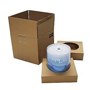 PlexDisc DVD+R 4.7GB 16X White Thermal Hub Printable - 100 Disc Spindle (FFP) - 63C-415-BX