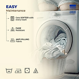 THREAD SPREAD 100% Egyptian Cotton Pillow Cases King - 600 Thread Count White King Pillow Cases Set of 2, Soft Cooling & Breathable Extra Long Staple Sateen Weave Cotton Pillowcases for King Pillows