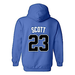 KINGS SPORTS Ravens Basketball Movie #23 Nathan Scott One Tree Hill Jersey Style Men's Hoodie Sweatshirt (Royal,M)