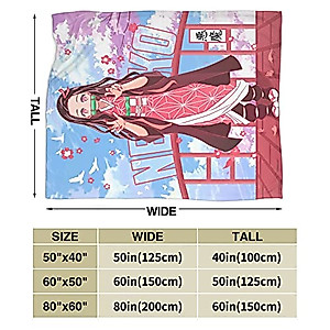 ixqekuc Anime Blanket Merch Ultra Soft Throw Blanket Warm Bed Blanket for Travelling Camping Living Room Sofa Bedroom Decor Gifts NO.4-50"x40"