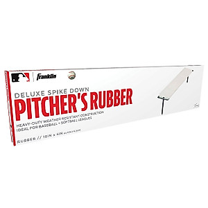 Franklin Sports Pitcher's Mound Rubber - Softball + Baseball Pitching Rubber for Mound - Portable Mound - Indoor + Outdoor Pitchers Plate - 18"