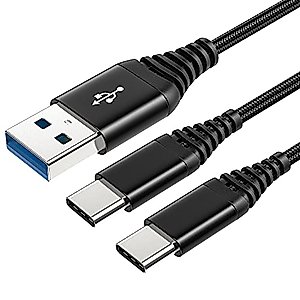 USB C Charging Cable 10ft 2Pack Charger Cord for Samsung Galaxy A23 5G S21 S20 S22 Plus Ultra FE/A51 A71 5G/A03S,A20 A12 A13 A02S A04S,Note20,Note10,USB A to USB-C,3A Fast Charge Long Type C Wire
