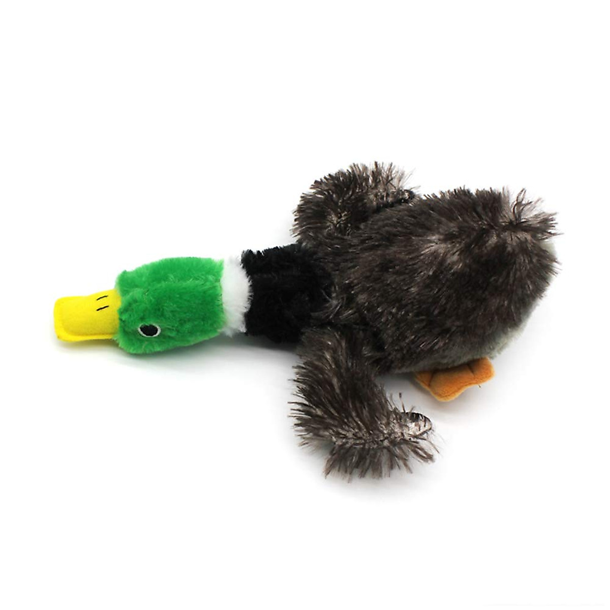 N/ hionre Sound Squeaky Interactive Toys for Pets, Funny Plush Cartoon Duck Shape Chew Play Toy for Pet Dog Cat Duck