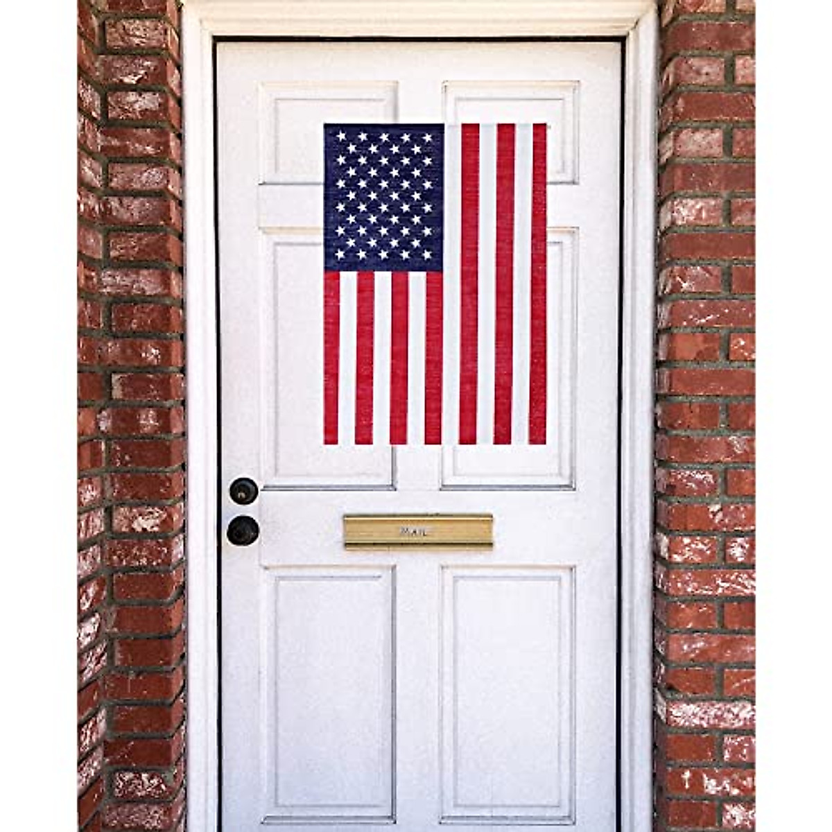 Flagolden American USA Garden Flag 12x18 Inch Made in USA - Double Sided Silver Silk Fabric Banner Patriotic Decor Yard Flags for All Seasons-Small US Flag for Outdoor or Indoor Lawn Patio