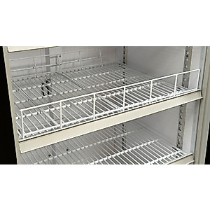 Elite Kitchen Supply Commercial Display Merchandiser Refrigerator, ETL NSF Fridge Cooler with 3 Glass Doors in Black, 3 Section Upright Reach-in, 78" W 69.43 cu. ft. Fan Cooling