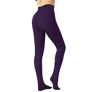 Women's Winter Warm Fleece Joggers Pants Lounge Sweatpant Pull On Walk Sweatpant(A-Purple,One Size)