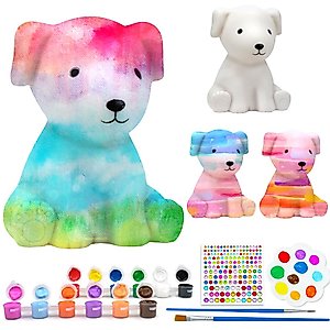 HAPMARS Paint Your Own Dog Lamp Kit 1pcs, DIY Dog Art Craft Painting Kits for Girls Boys Kid Age 4 5 6 7 8 9 10 11 12+, Art Supplies Creative Gifts for Easter, Birthday, Christmas, Party
