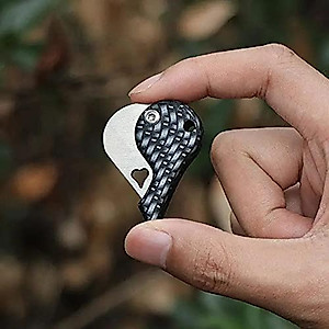 DHDestined Fateful Folding Pocket Knife, Mini Portable Knife, Unique Gift for Men Women Multicolor(black)