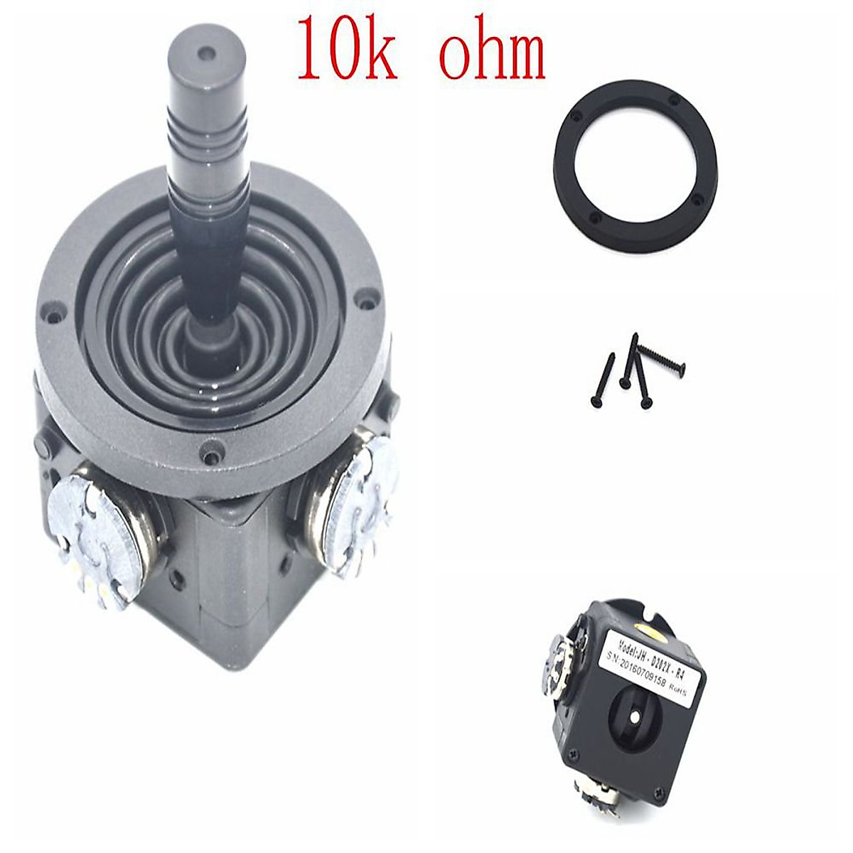 Joystick Potentiometer 10K ohm switch rotation 2-way direction JH-D202X-R4 joystick joystick potentiometer, black