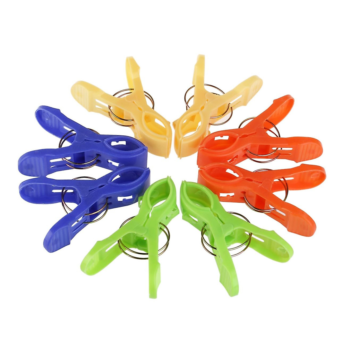 Zerodeko 48 Pcs Mini for Kids Clamp Tarp Clips Rope Clamp Bike Helmet Decorations Beach Tent Clothes Peg Clip Dress Guard Bike Cord Grip Tent Snaps Clothespin Camping
