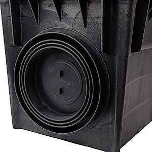 NDS 1206* 6-Inch Outlet Plug for Catch Basin Drain, seals outlets not in use, works in 9-Inch, 12-Inch NDS Catch Basin Drains, Black