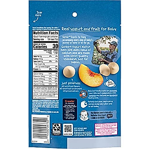 Gerber Yogurt Melts, Variety Pack, Mixed Berry + Peach + Banana Vanilla, 1oz (Pack of 7)