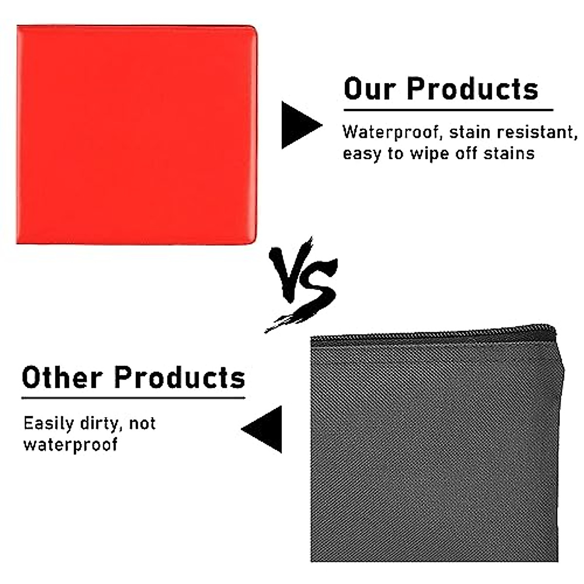 Kewucn 4 Pack Car Registration Insurance Holder, 10.55''×4.8'' Essential Auto Card Glove Box Organizer with Closure, Vehicle Interior Accessories Perfect for Most Car, Truck, SUV(Red)