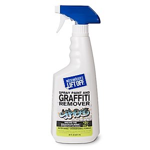 Motsenbocker’s Lift Off 41101 22-Ounce Premium Spray Paint and Graffiti Remover Works on Multiple Surface Types Concrete, Vehicles, Brick, Fiberglass and More Water-Based,white