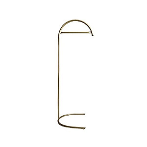 VEGAINDOOR Half Moon Metal Clothes Rack Strong Garment Rack, Industrial Clothing Rack,Heavy Duty Clothes Rack,Portable Clothing Rack Hanging Clothes Rack for Small Spaces and Rooms Gold