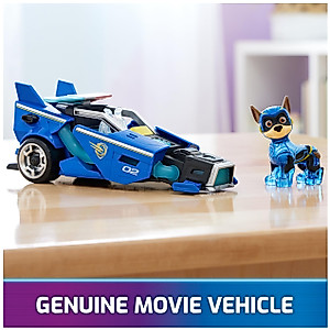 Paw Patrol: The Mighty Movie, Toy Car with Chase Mighty Pups Action Figure, Lights and Sounds, Kids Toys for Boys & Girls 3+