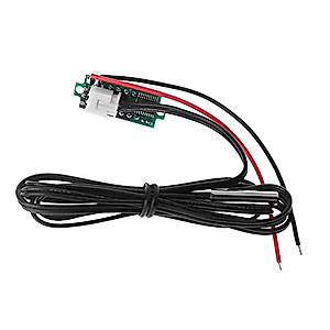 kobeIeen 0.28" Digital Temperature Meter with 1m Metal Probe Car Internal External Use for Conditioner Room -20℃~100℃
