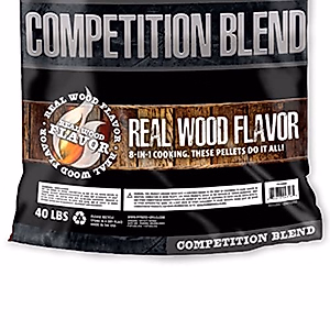 Pit Boss 55435 40 Pound Package BBQ Wood Pellets for Outdoor Pellet Grill, Competition Blend for Pork, Poultry, Vegetables, and Beef