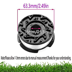 AF-100 Spool Replace AF100 AF-100-3ZP AF-100-BKP Compatible with GH900 GH600 GH610 String Trimmer 30ft 0.065" Trimmer Line Replacement Spool Refills (12 + 3 Pack) by TOPEMAI