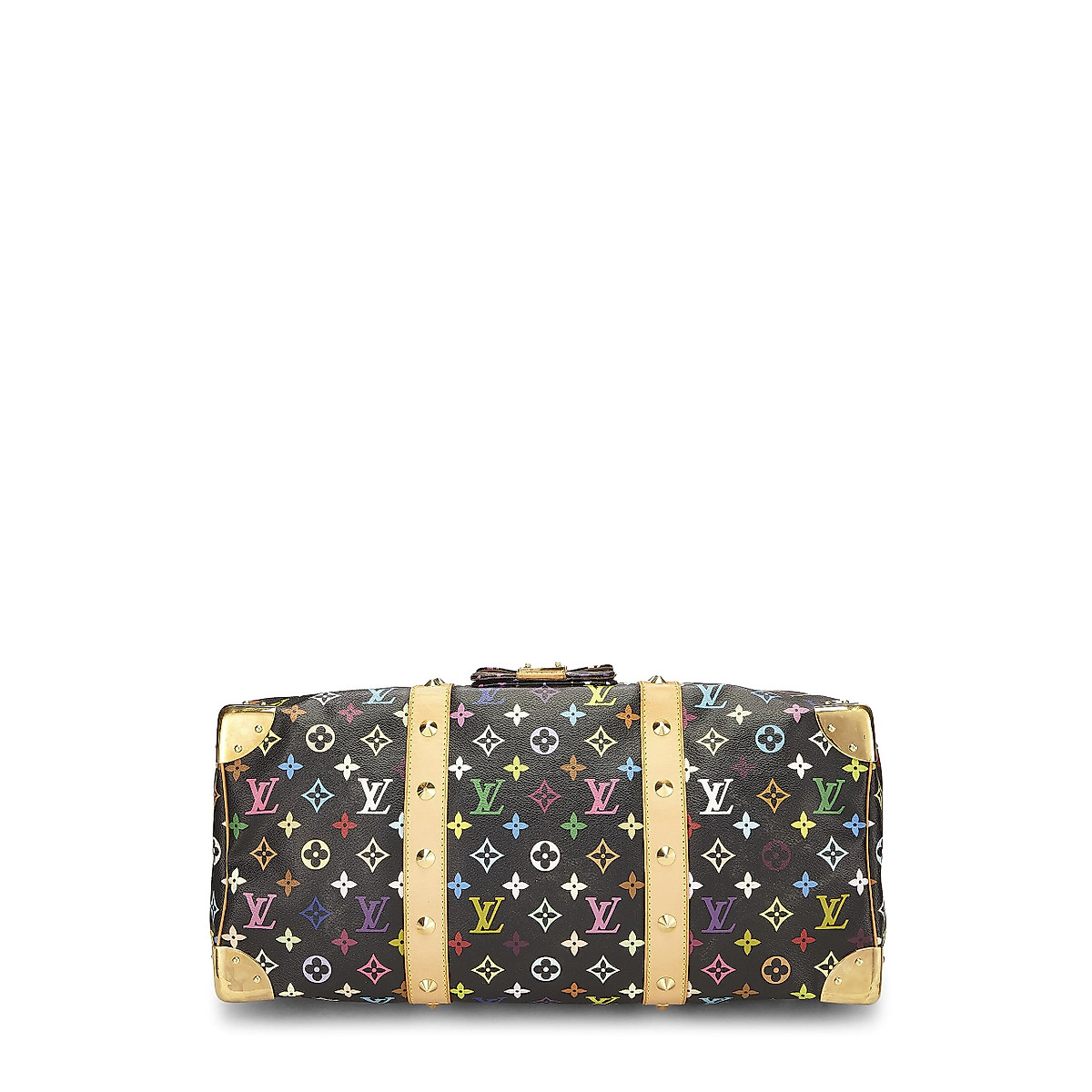 Louis Vuitton, Pre-Loved Takashi Murakami x Louis Vuitton Black Monogram Multicolore Keepall 45, Black