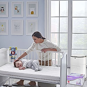 Diaper Pail Refills Increased12% length Compatible with Dekor Plus Diaper Pails Lavender Scent Holds up to 2552 Diapers (4 Pack)