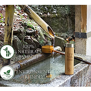 Ariond 17oz Bamboo Tea Tumbler with Infuser & Strainer | Tea Gift Set For Tea Lovers Women, Tea Infuser Insulated Bottle & Loose Tea Thermos | Tea Travel infuser & Tea Infusing Travel Bottle