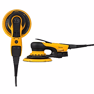 Mirka MID62520CAUS Direct Electric Random Orbital Sander, 6-Inch, Yellow, Black