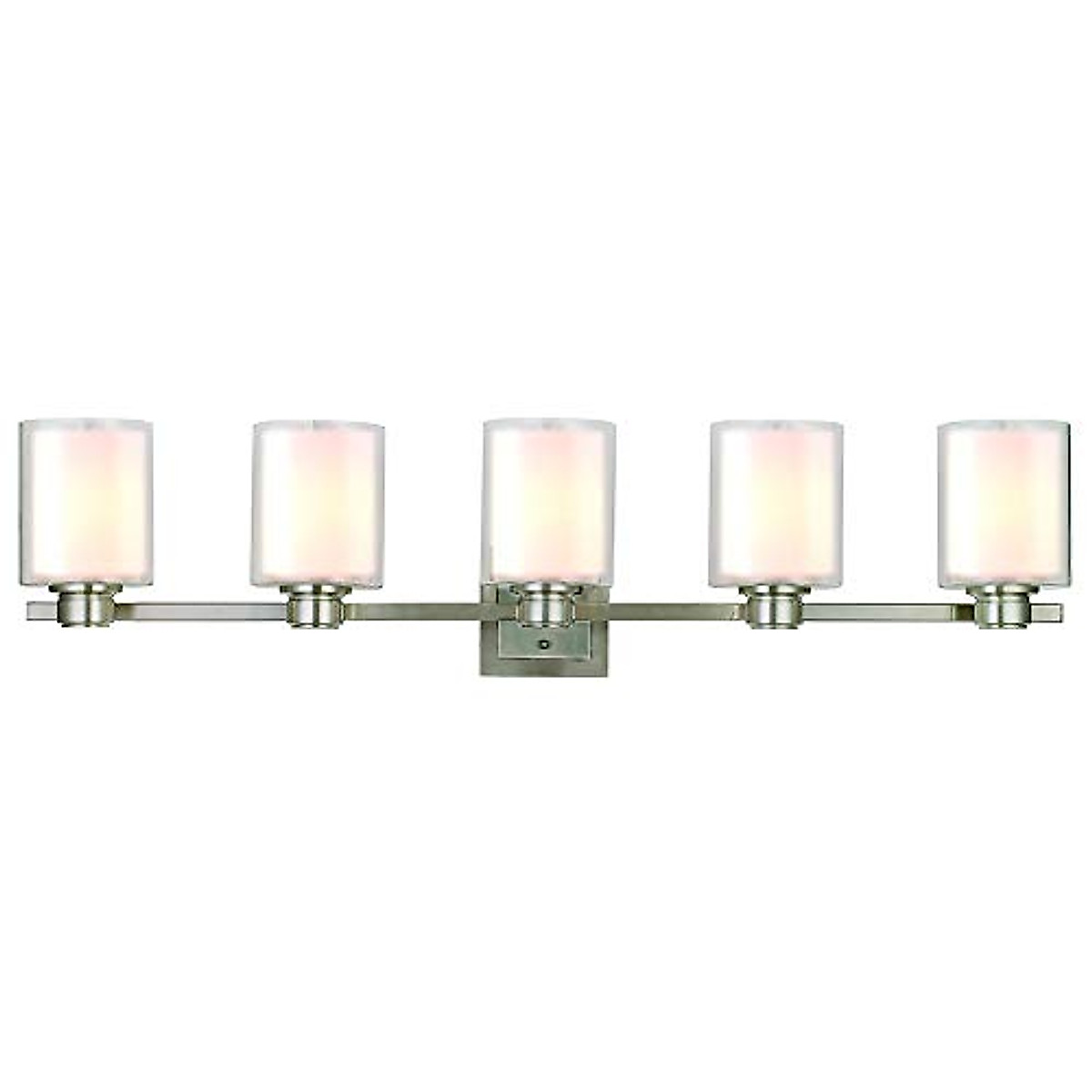 Design House 556175 Oslo 5 Light Vanity Light, Satin Nickel
