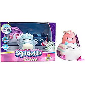 Squishmallows Squishville Mini 2" Plush 5pc Value Playset - Amazon Exclusive - Hockey Ice Skate Set w/ 2 Pets & 3 Soft Accessories & Vehicle - Official Kellytoy - Gift for Kids