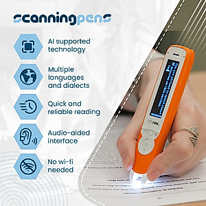 C Pen Text to Speech Exam Reader 2 - OCR Text to Speech Scanning Device for Tests, Reading & Literacy | 10+ Languages | Assistive Tool for Dyslexia & Learning Differences for Tests | Windows & Mac