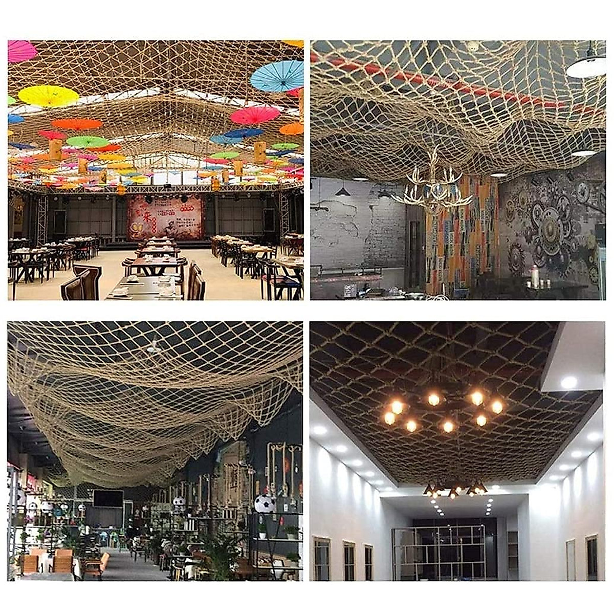 Door & Stair Baby Gates Protective Net Woven Child Pet Cat Safety Net Netting Fence Nylon Anti-Fall Indoor Outdoor Banister Railing Mesh Guard for Balcony Window Stairs (Size : 1 * 1M(3 * 3Ft))